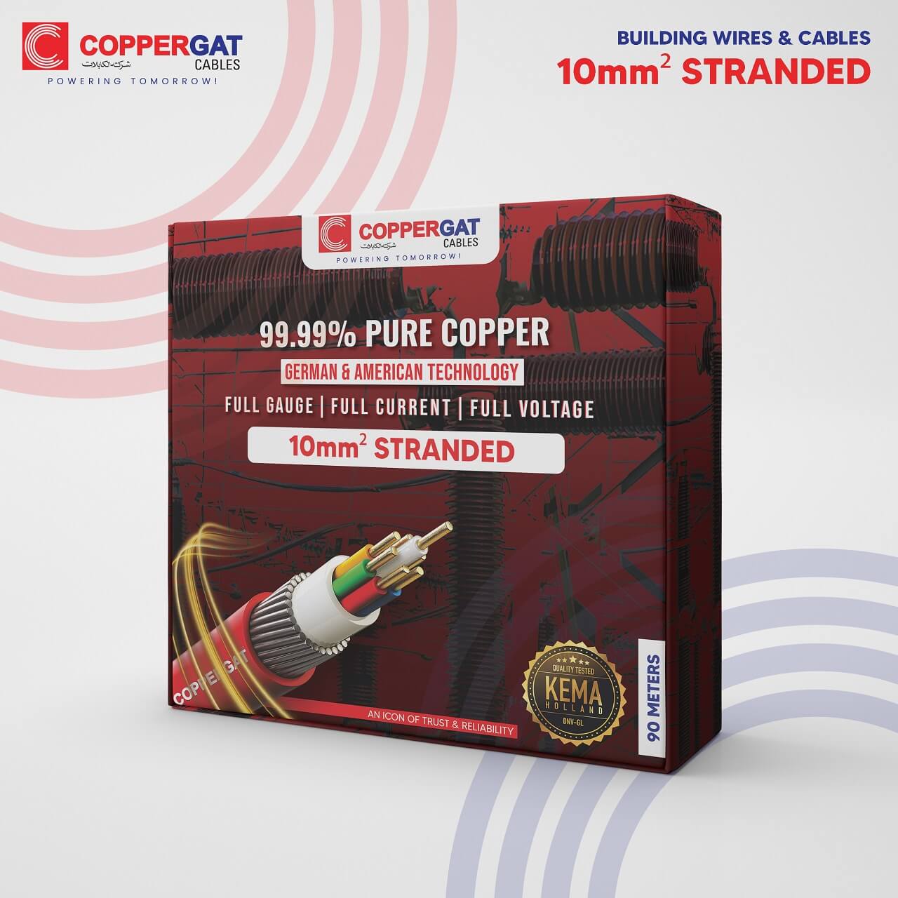 10 mm² Stranded – Formation 7/1.35 mm
